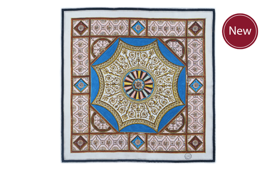 Manocchi Pink & Cerulean Blue Fan Pocket Square – Soane Shop